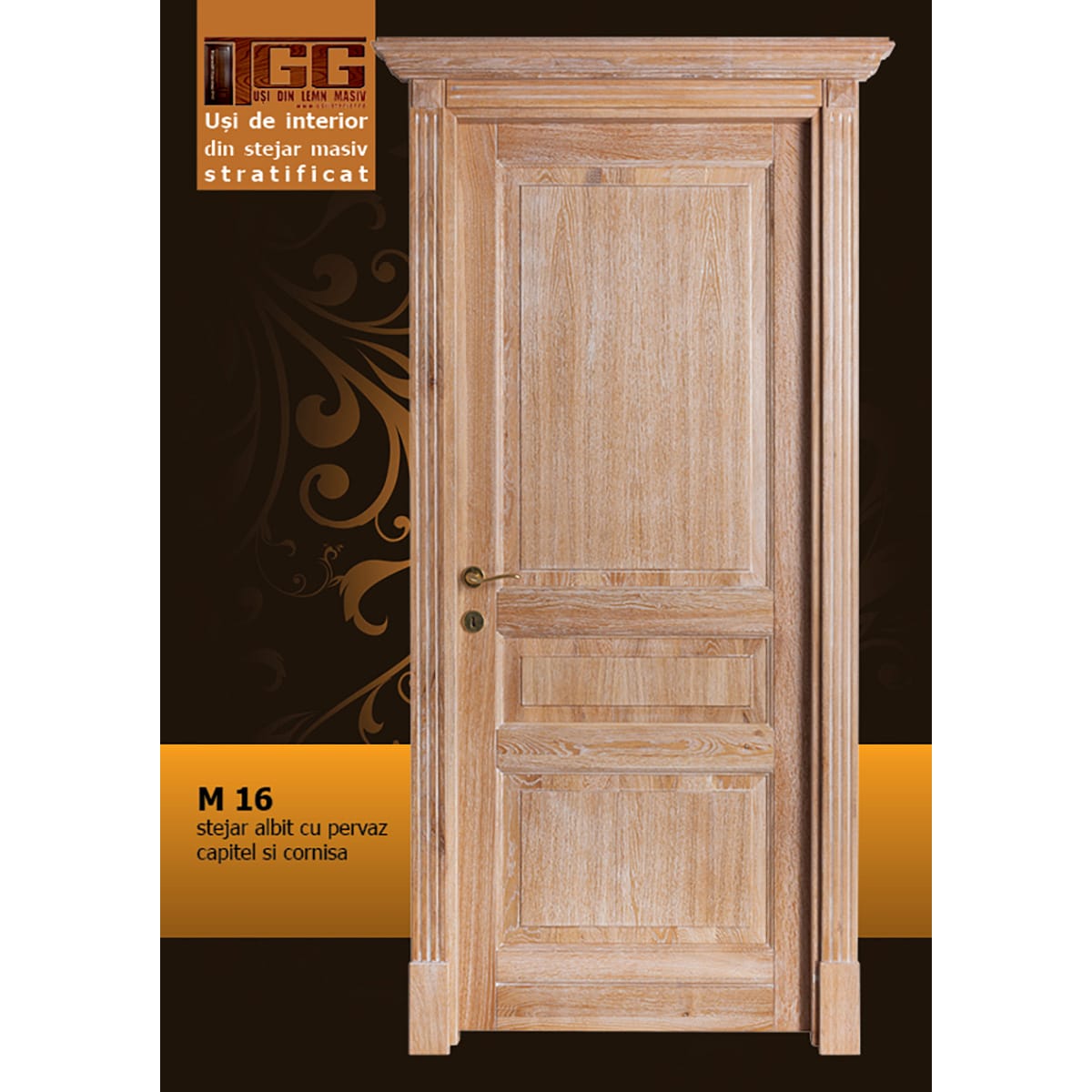 Usa de interior din Stejar Masiv Stratificat ISM-016PCC